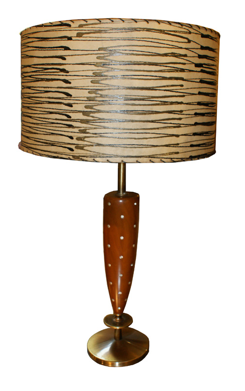 Lampada da tavolo Design Rembrant lamps legno ottone cristalli ...