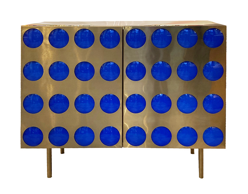 Mobiletti, Mobili Ottone tondi blu - Robertaebasta®