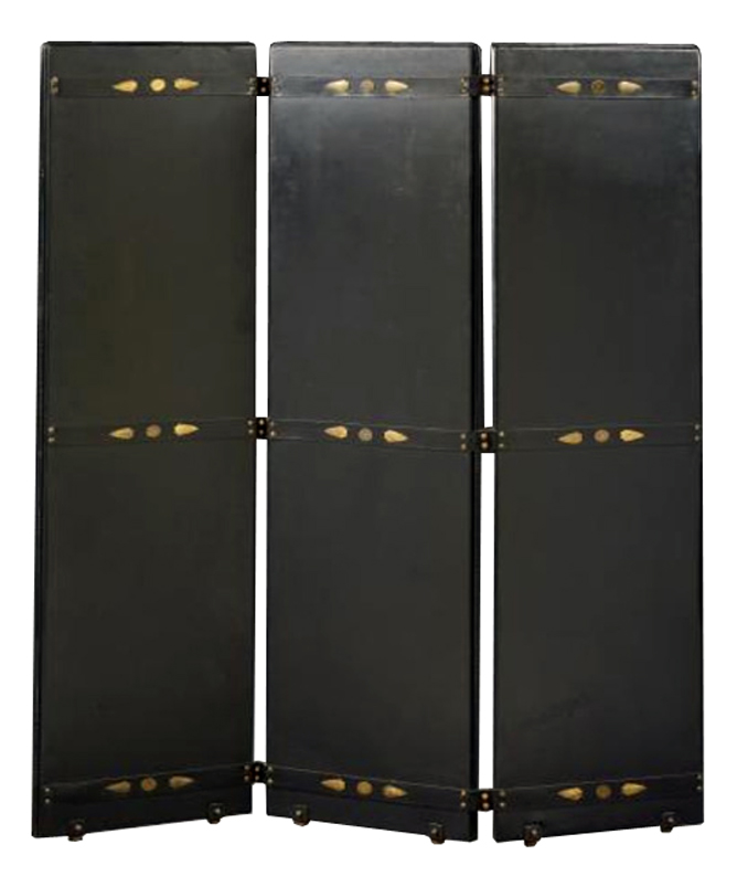 Jacques adnet: Paraventi Design Tre pannelli pelle e ottone ...