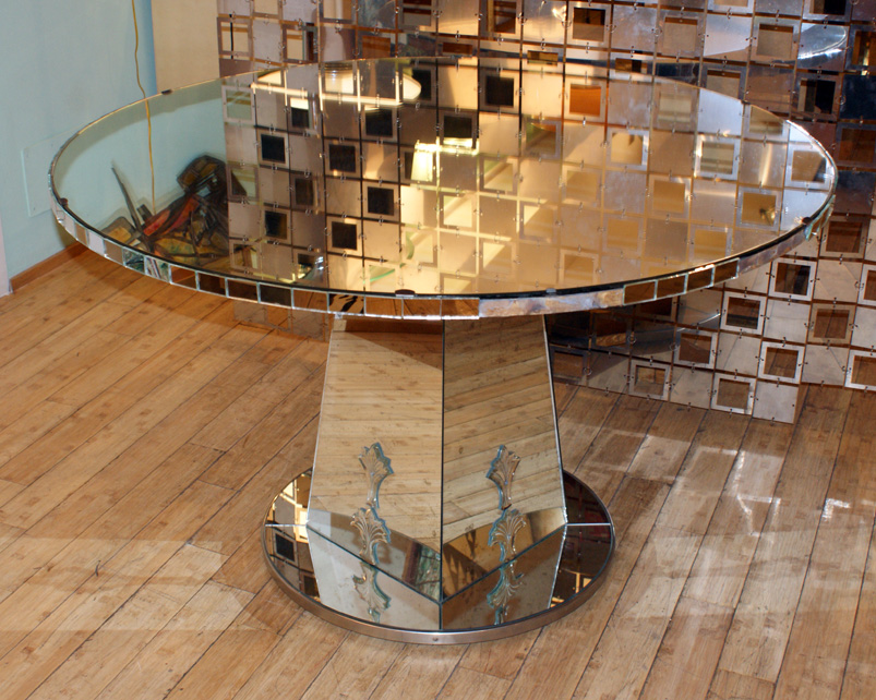 Tavolo Design Specchiato tondo - Robertaebasta® Art Gallery
