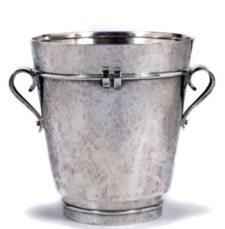 Jean despres: Seau a champagne in argento Design - Robertaebasta®