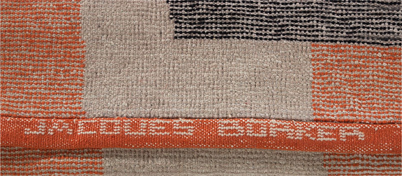 Jaques borker: Tappeto Arancio e nero Design - Robertaebasta®