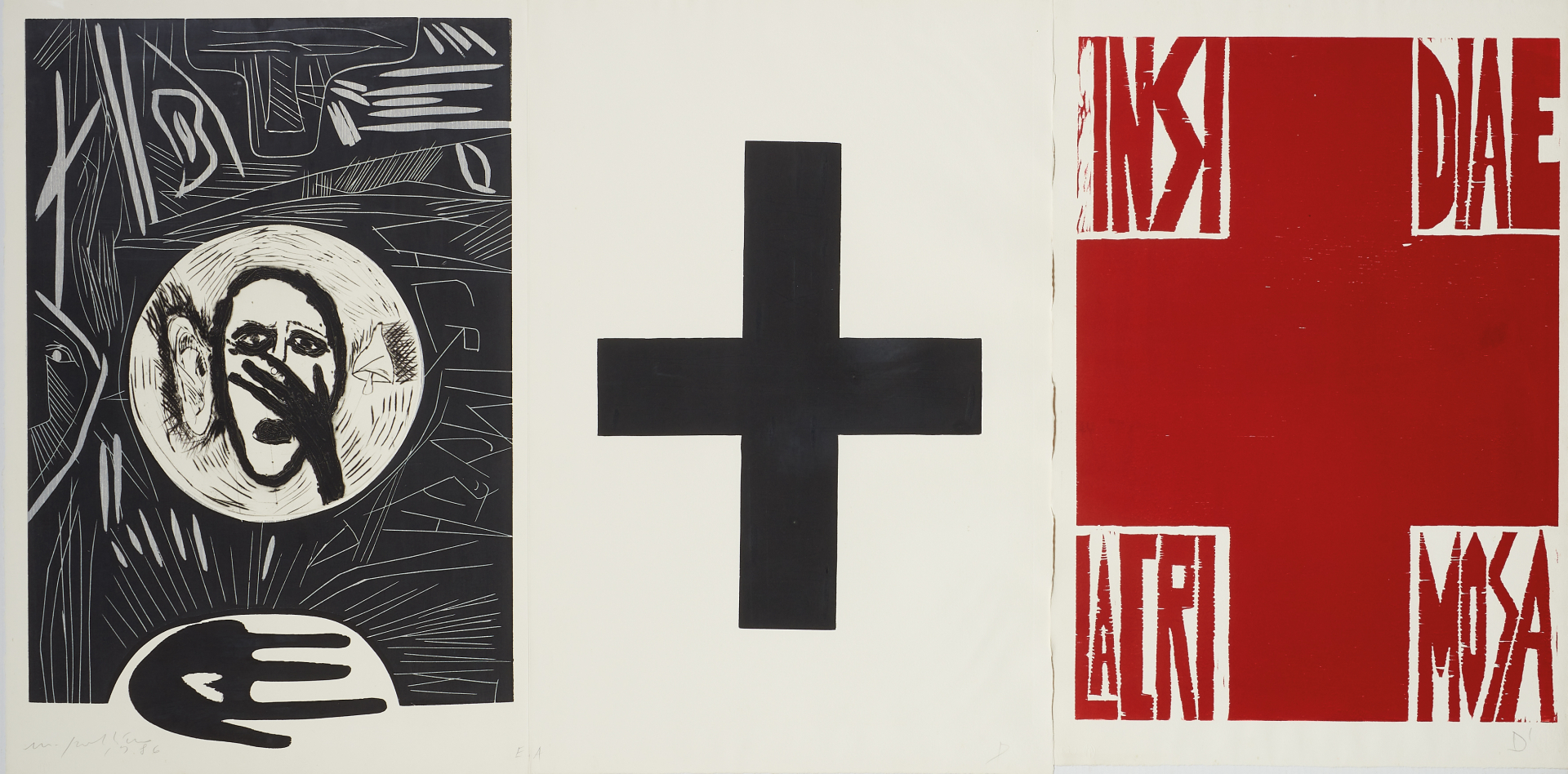 Quadri & Pannelli, Quadri-pannelli Insidiae lacrimosa - Mimmo paladino ...