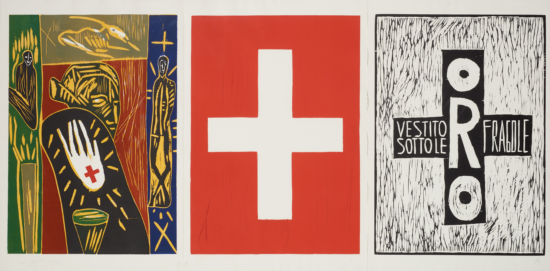 Quadri & Pannelli, Quadri-pannelli Oro - Mimmo paladino - Robertaebasta®